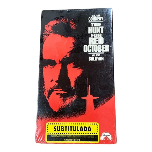 Media | The Hunt For Red October Vhs 199 Sean Connery New Factory ...